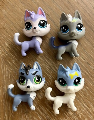 Littlest Pet Shop LPS Authentic No number Huskies (4 total) | eBay