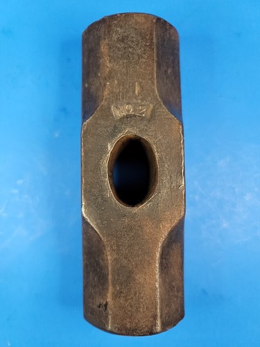 Hammer Head Sledge Blacksmith Tool # 2 Double Faced 2 lbs 8.6 oz 4 5/8 ...