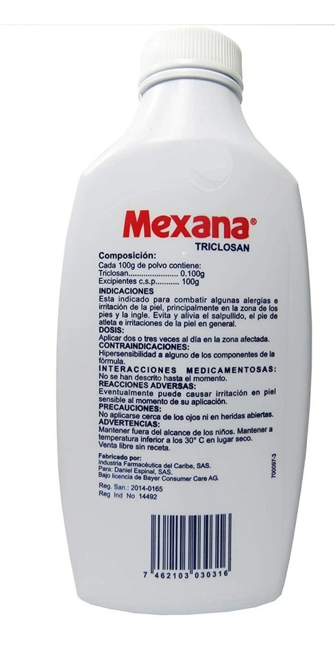 Infaca Mexana Medicated Powder 3 Oz Anti-Sweat/ Anti-Fungal Polvo | eBay