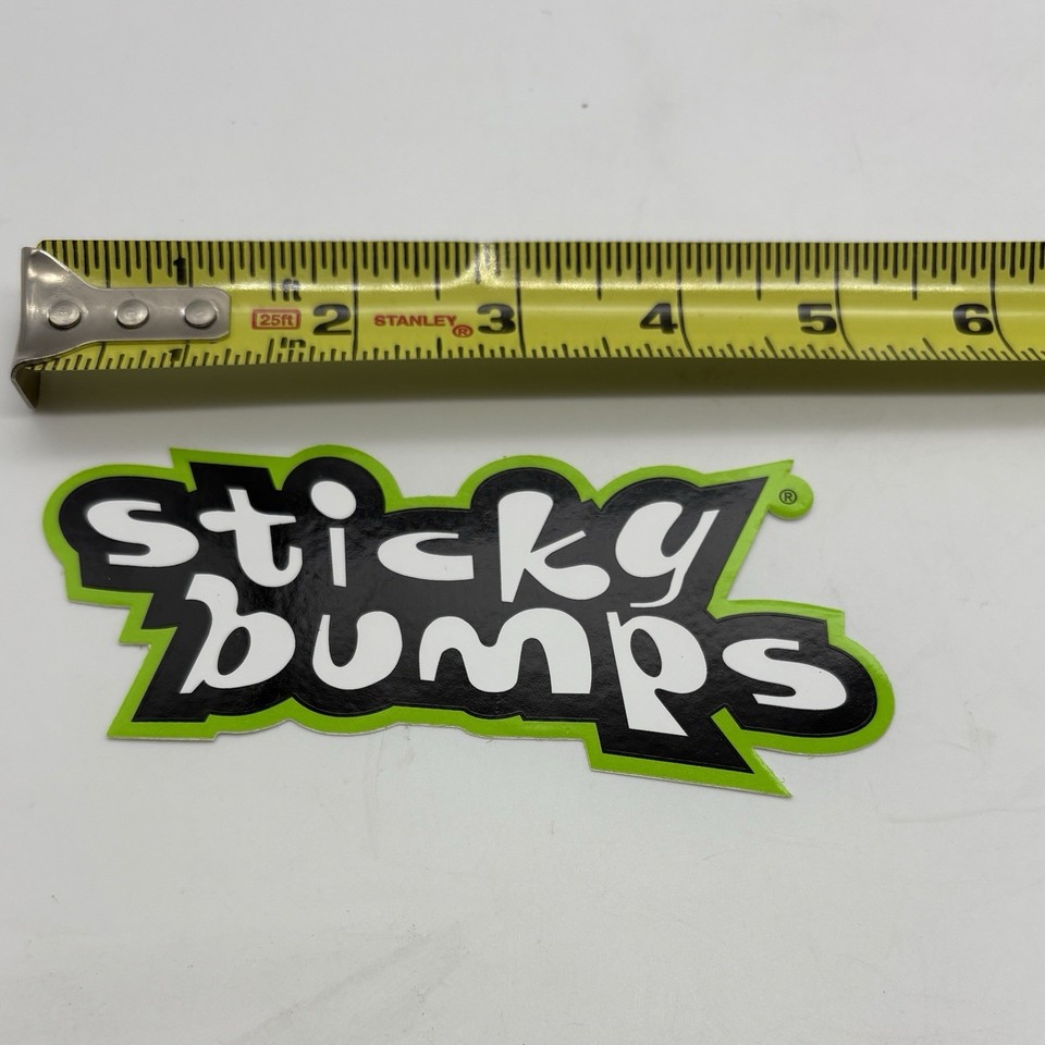 STICKY BUMPS Surf Wax Green and Black 5 inch Sticker Authentic Surf Wax ...