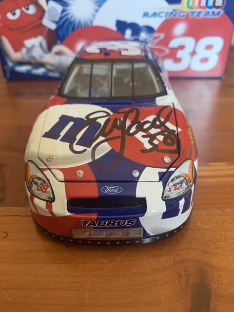 Action 1 24 RARE Autographed Bank Elliott Sadler #38 M&m’s/4th Of July ...