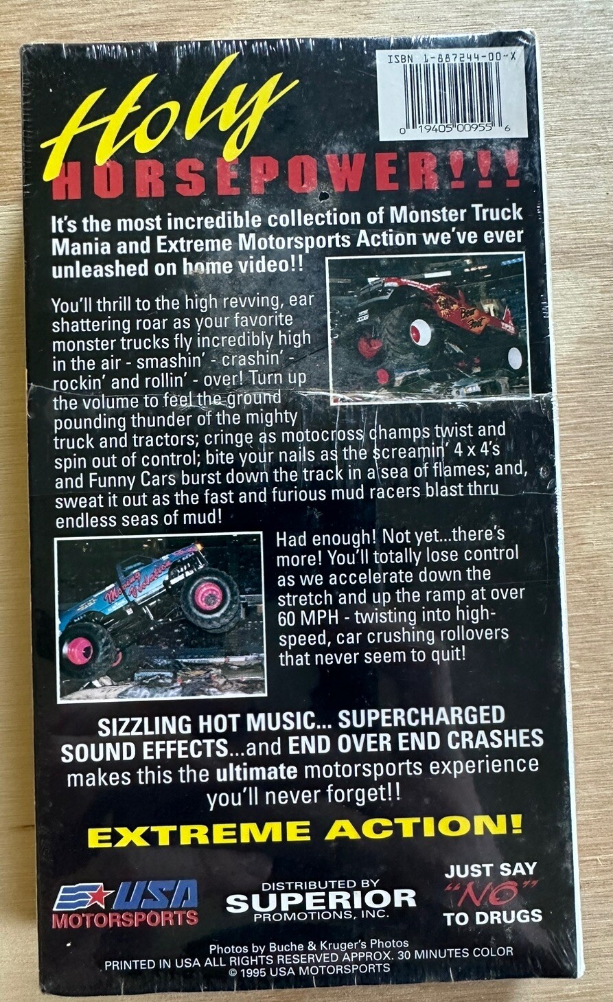 The Biggest & Baddest Monster Trucks VHS - Bigfoot Brand New Factory ...