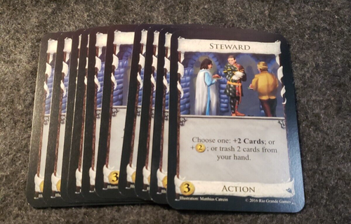 DOMINION 2ND EDITION INTRIGUE EXPANSION-STEWARD CARD SET-{11 CARDS ...