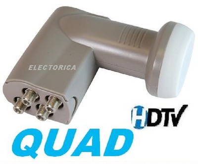 QUAD 4 OUTPUT STANDARD LINEAR HD SATELLITE LNB LNBF 10750 FREE TO AIR ...