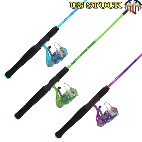 Fishing Rod & Reel Combo Spinning Set Anti-Reverse Durable 2-Piece ...
