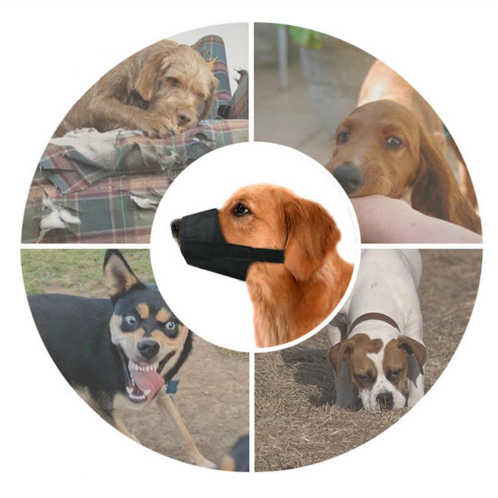 neu Oxford Cloth Anti Barking Dog Muzzles Strap Adjustable Pet Mouth ...