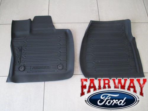 15 thru 20 F-150 OEM Genuine Ford Tray Style Molded Floor Mat Set 2-pc ...