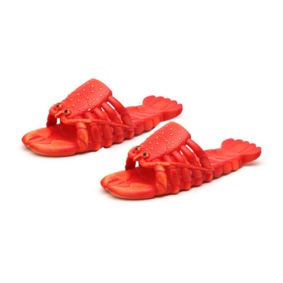 Mens Womens Lobster Slippers Beach Slides Summer Casual Funny Sandals ...