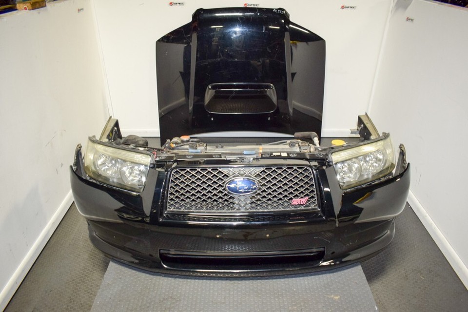JDM Subaru Forester XT STi SG9 Front End Headlights Hood Core Support ...