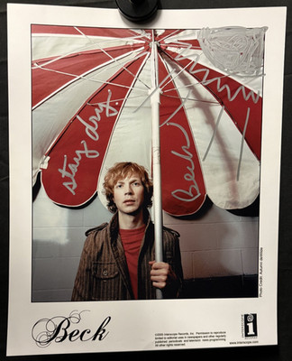 SIGNED Autographed Beck 2005 Interscope Press Photo Color Glossy Promo ...