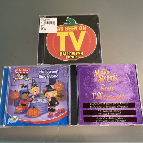 NEW Halloween Sounds 3 LOT: Scary Sounds, Sing Along & TV Halloween ...