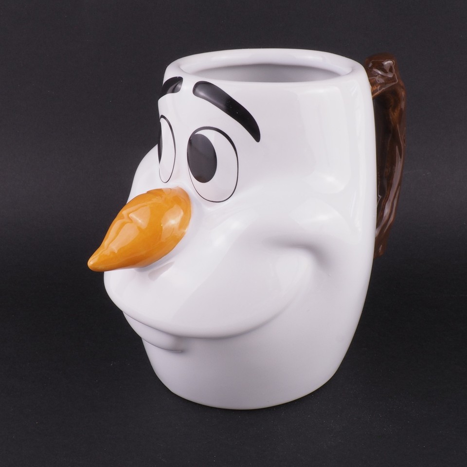 Disney Parks Frozen 3D Olaf Snowman Mug Head 20 oz Ceramic Coffee Cup ...