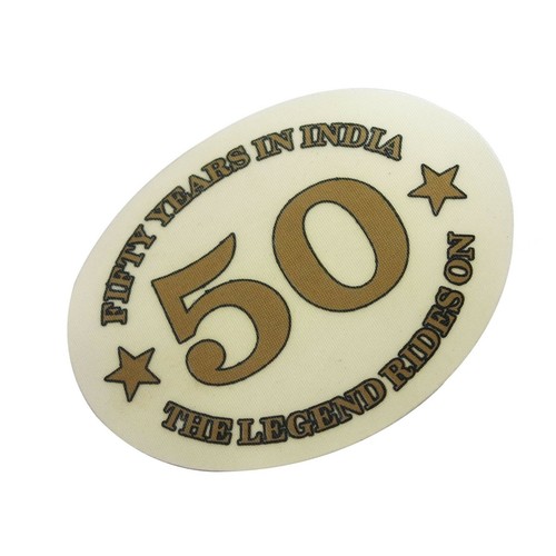 Fifty Years In India The Legend Rides On Sticker Decal Set For Royal ...