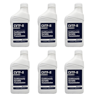Subaru CVTF-II CVT Transmission Fluid (6 Quarts) - SOA427V1660 Genuine ...