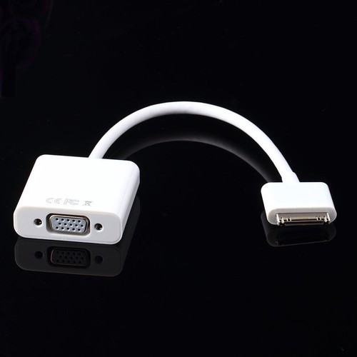 30Pin Dock Connector to VGA Adapter Converter Cable For iPad 2 3 iPhone ...