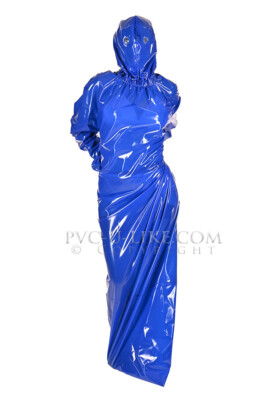 PVC Plastic Vinyl Fetish enclosed Plastic Overalls bag One piece PVC ...