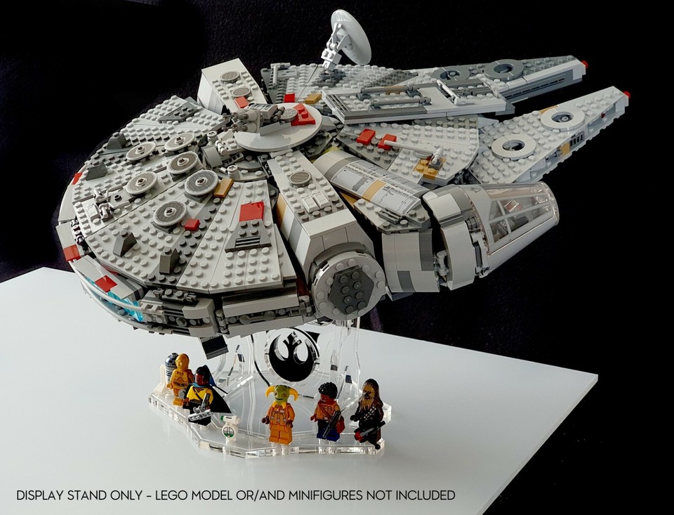 Display stand angled BK-(20°) for Lego 75257-75212-75105-4504 ...