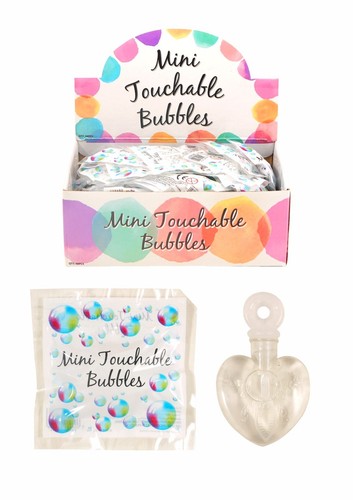 MINI Heart TOUCHABLE BUBBLE TUBES Kids Party Wedding Favours Table ...