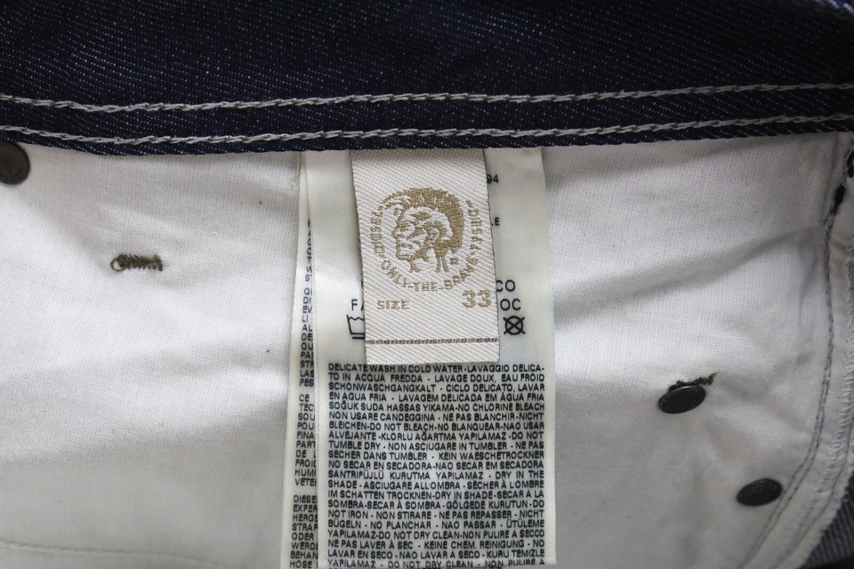 DIESEL Iakop Regular Slim-Tapered 0880G Jeans Men's W33/L34 Button Fly Faded | eBay