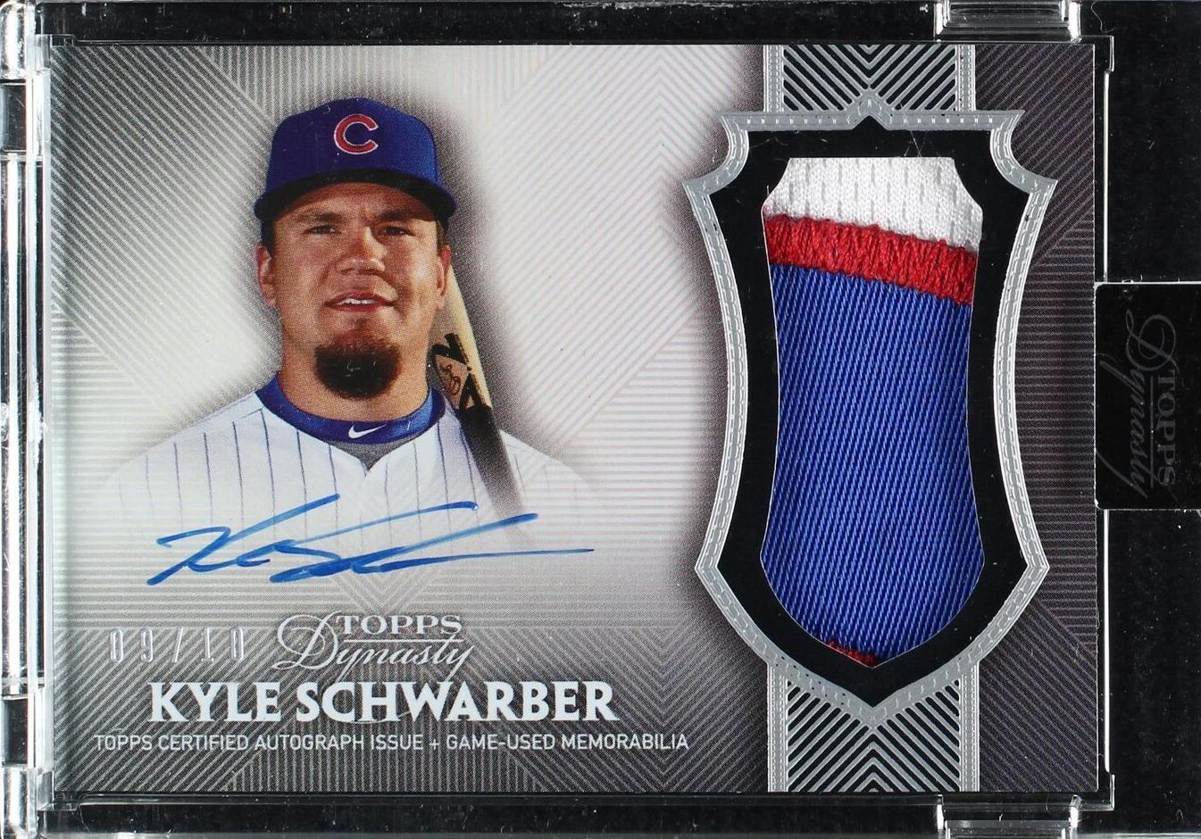 2017 Topps Dynasty - Autograph Patches Kyle Schwarber #AP-KS2 /10 (AU ...