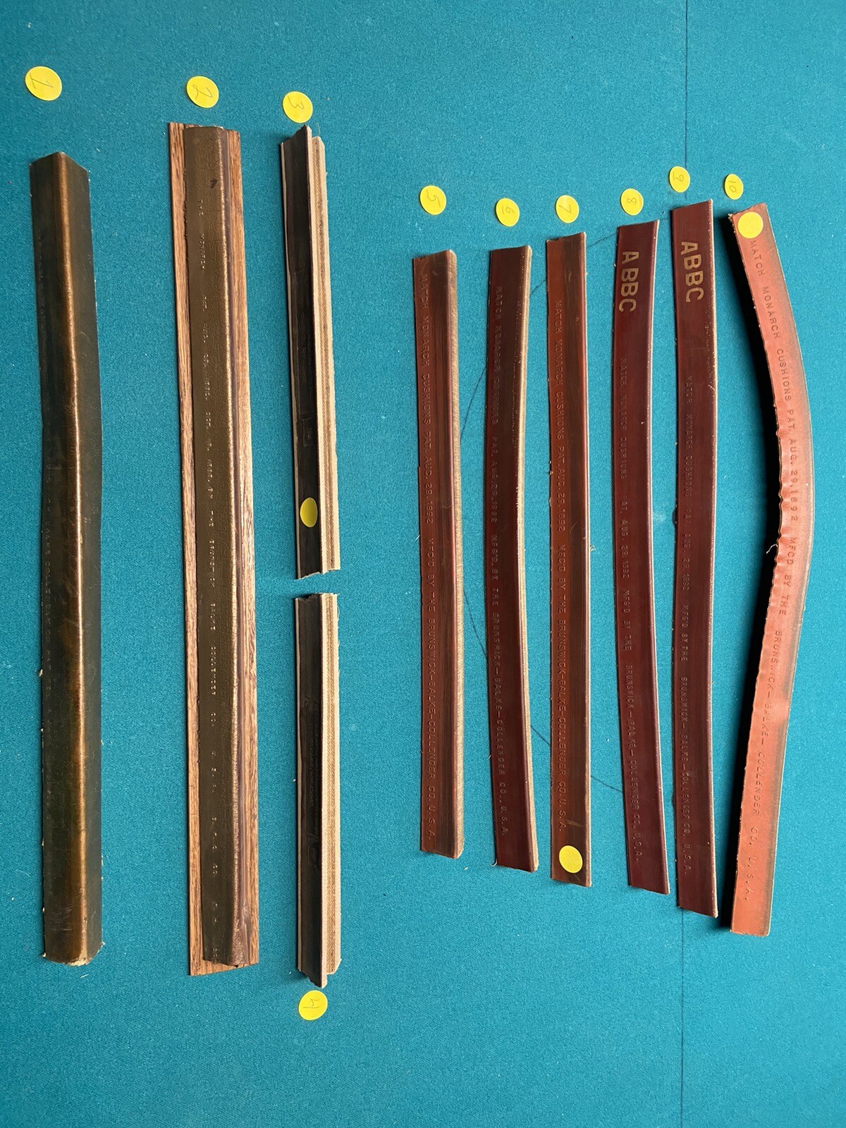 Antique Pool Table Rail Cushions | eBay