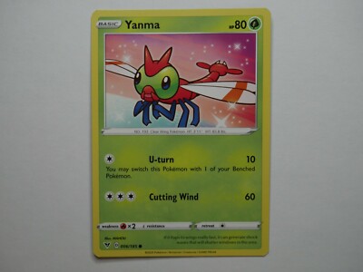 Pokemon Card Yanma 006/185 - Vivid Voltage 2020 Common - NM | eBay