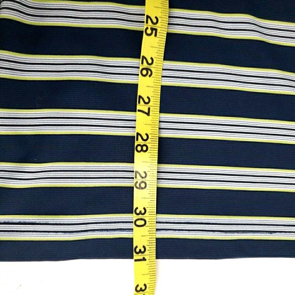 Pebble Beach Mens XL Polo Golf Shirt Navy With White Yellow Stripe ...