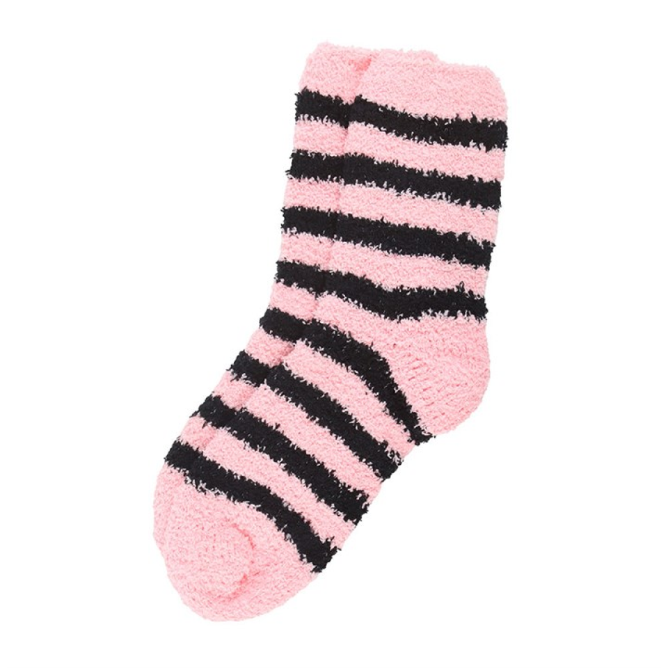 Pink and Black Striped Socks in Coffin Gift Box *FIXED POSTAGE ON SHOP ...