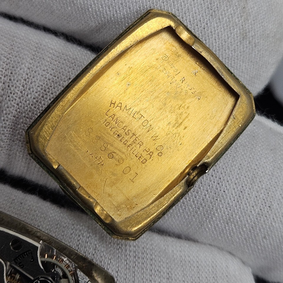 Vintage 1940s Mens Hamilton 17 Jewel Grade 980 14k Gold Filled Wrist ...