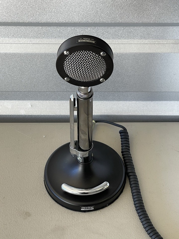 ASTATIC D-104 Black Special Power Desk T-UP9 Stand Microphone | eBay