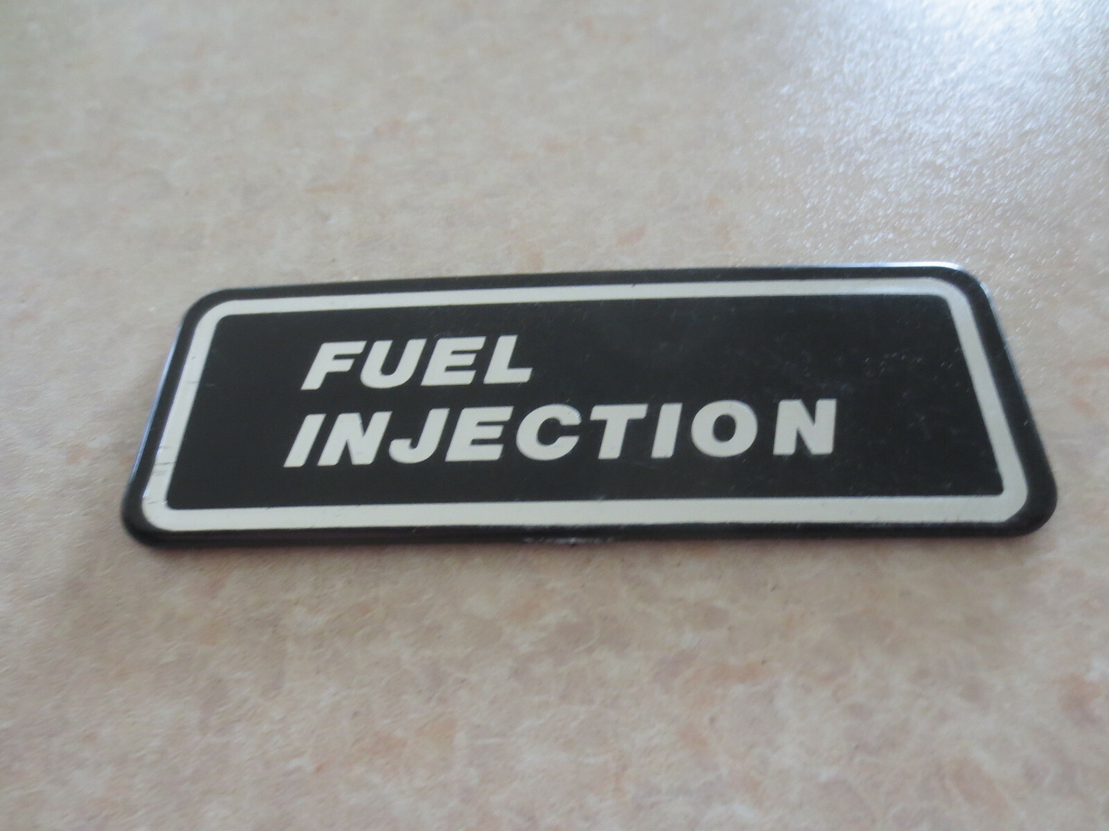 English Fuel Injection car plastic badge / emblem -- --- | eBay