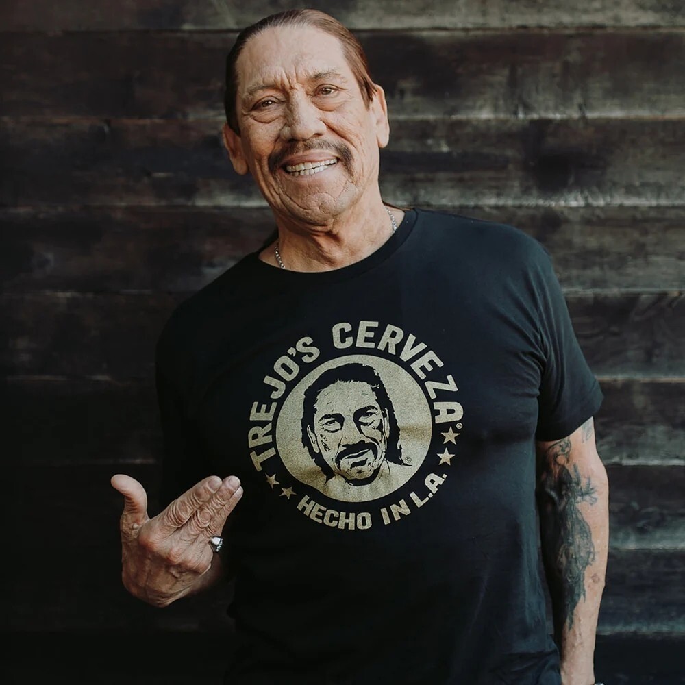 Trejo's Cerveza Made in LA Danny Trejo Black T-Shirt Men's XS | eBay