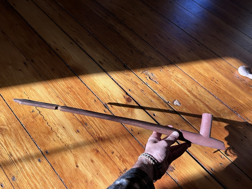 Authentic Native American Catlinite Peace Pipe Human Effigy Artifact | eBay