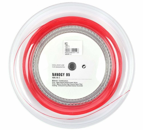 YONEX NANOGY 95 200M COIL BADMINTON RACKET STRING RED COLOUR | eBay