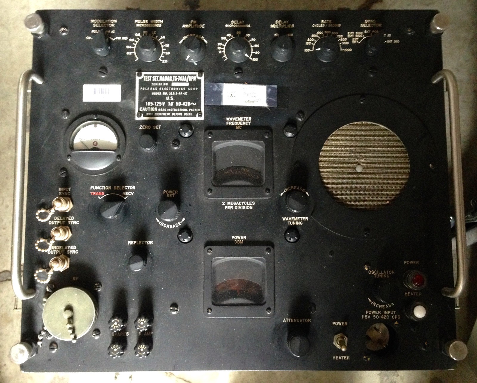 Vintage Cold War UPM Radar Test Set TS-743A/UPM AN/UPM-60A M2186 ...