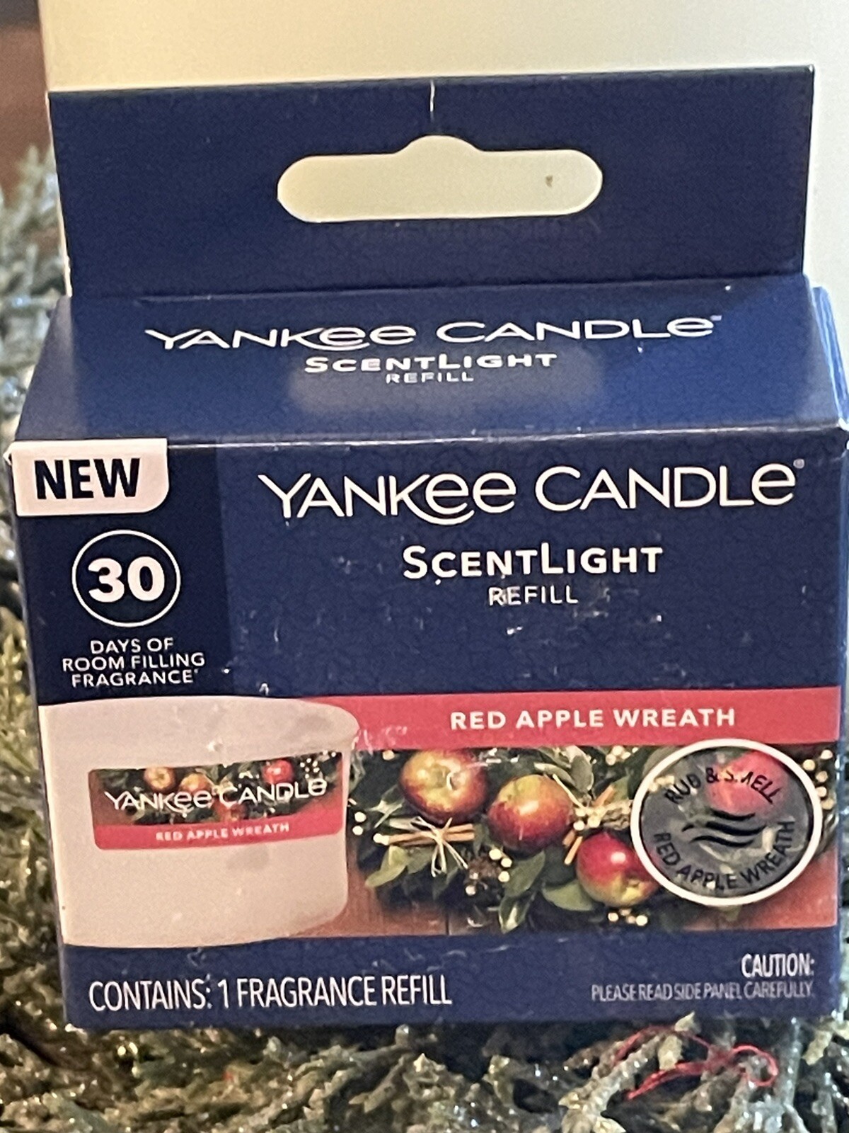 Yankee Candle Scent light Refill Red Apple Wreath New 30 Days Of Room ...
