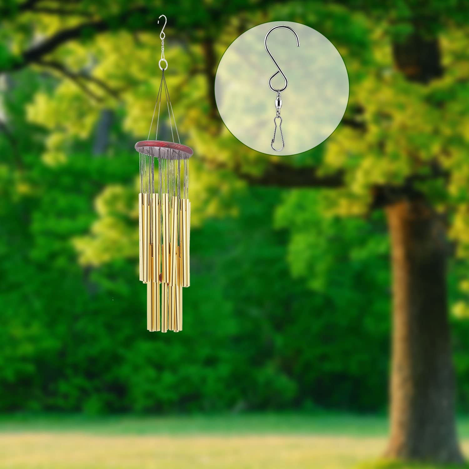 TecUnite 20 Pack Wind Spinner Swivel Hooks Clips for Hanging Wind ...