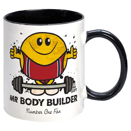 Body Builder Mug - Sports Gym Muscle Weights Fan Present Gift for dad ...