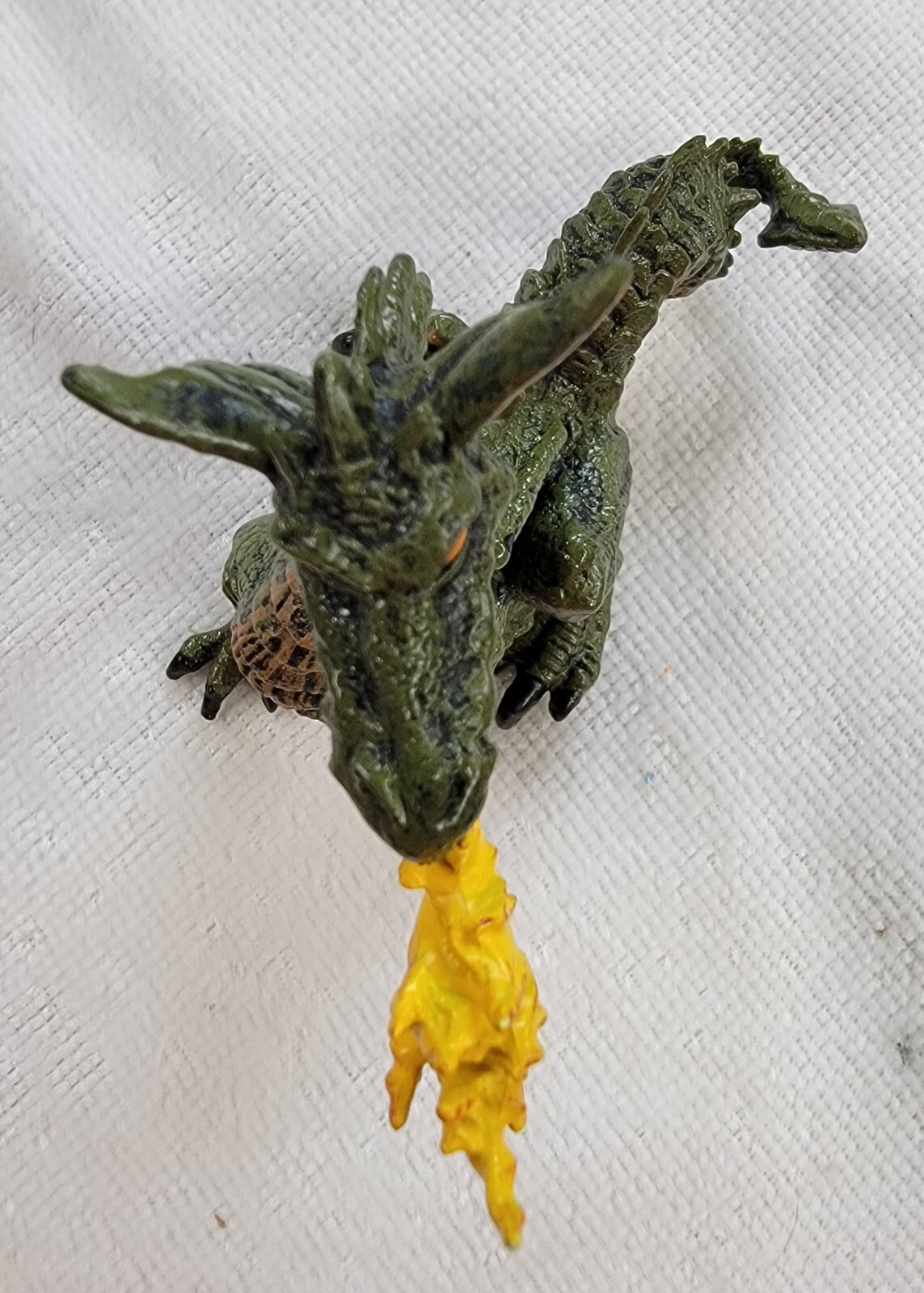 1999 PAPO Fire Breathing Green Dragon Figure Toy Fantasy Medieval 3.75 ...
