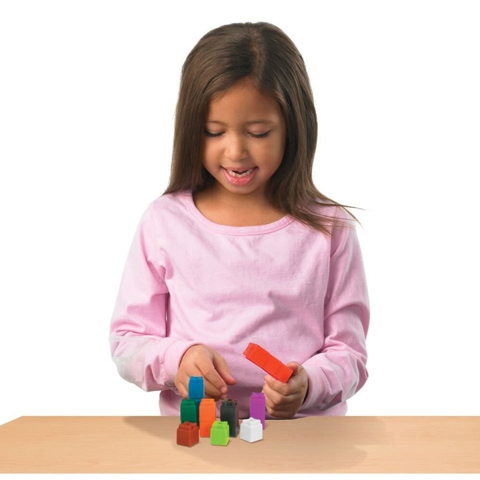 Interlocking UniLink Math Linking Cubes, Plastic Cubes, Color Sorting ...