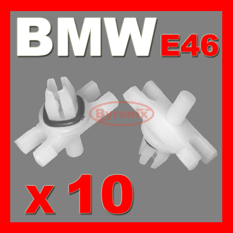 BMW E46 ROOF TRIM MOULDING STRIP CLIPS TOP OF DOOR LEDGE RAIN GUTTER 3 ...