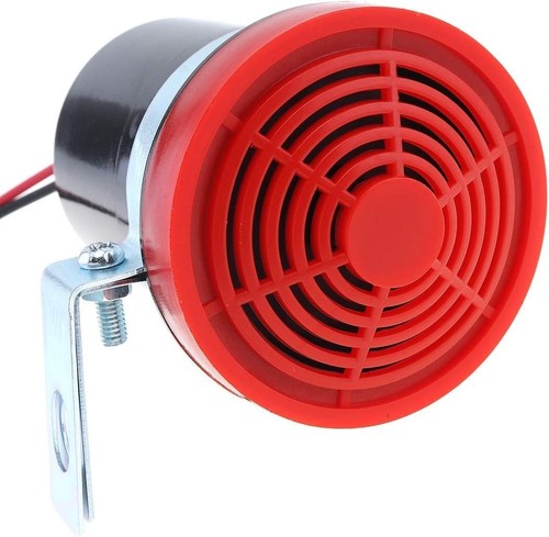 Car Back-up Alarm, 12V-24V 105dB Universal Backup Reverse Black & Red ...