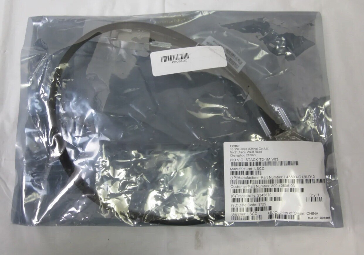 NEW STACK-T2-1M - Cisco Stackwise 1M Type 2 Stacking Cable for 3650 ...
