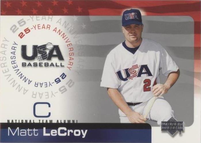 2004 Upper Deck USA Baseball 25-Year Anniversary - Matt LeCroy #USA-110 ...