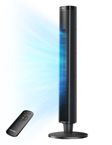 PELONIS 42" Tower Fan for Bedroom Oscillating Tower Fan with Remote ...