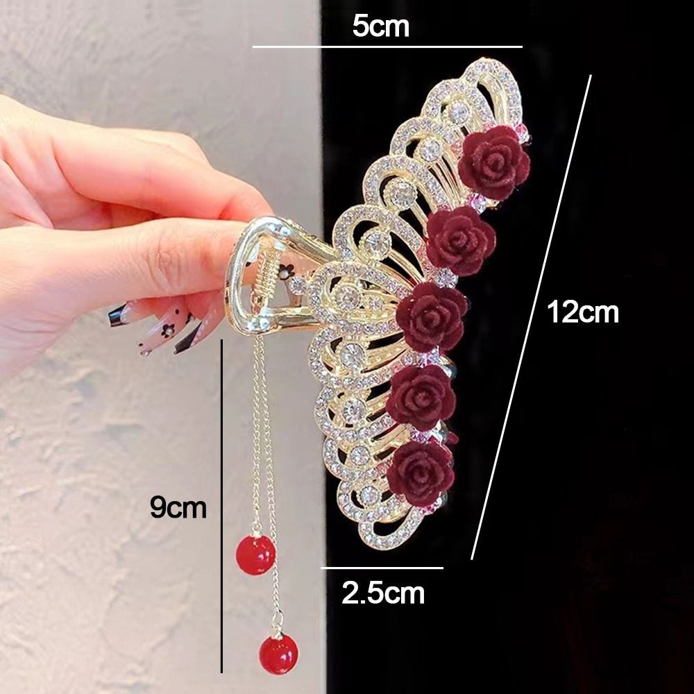 Plastic Butterfly Clips Shiny Color Golden Hair Claw Hair Clip ...