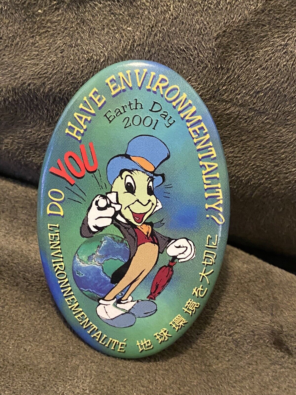 WALT DISNEY DISNEYLAND JIMINY CRICKET EARTH DAY 2001 ENVIRONMENTALITY ...