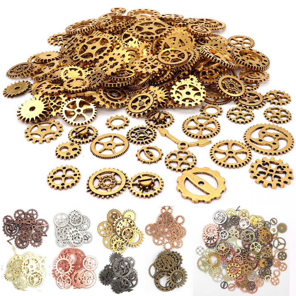 100g Watch Parts Gears Fr Steampunk Cyberpunk Cogs Jewellery DIY Art ...