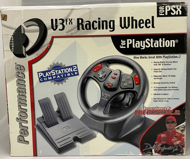 V3 InterAct Steering Racing Wheel & Pedals Sv-1118 for Sony PlayStation ...