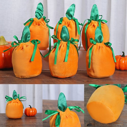 Halloween Bag Trick or Treat Gift Packing Decoration String Bag Pumpkin ...